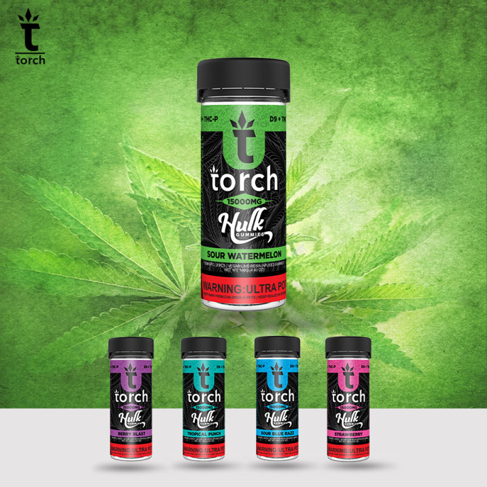 Torch Hulk Delta 9/THC-P Live Resin Gummies 1500mg | Speed ...