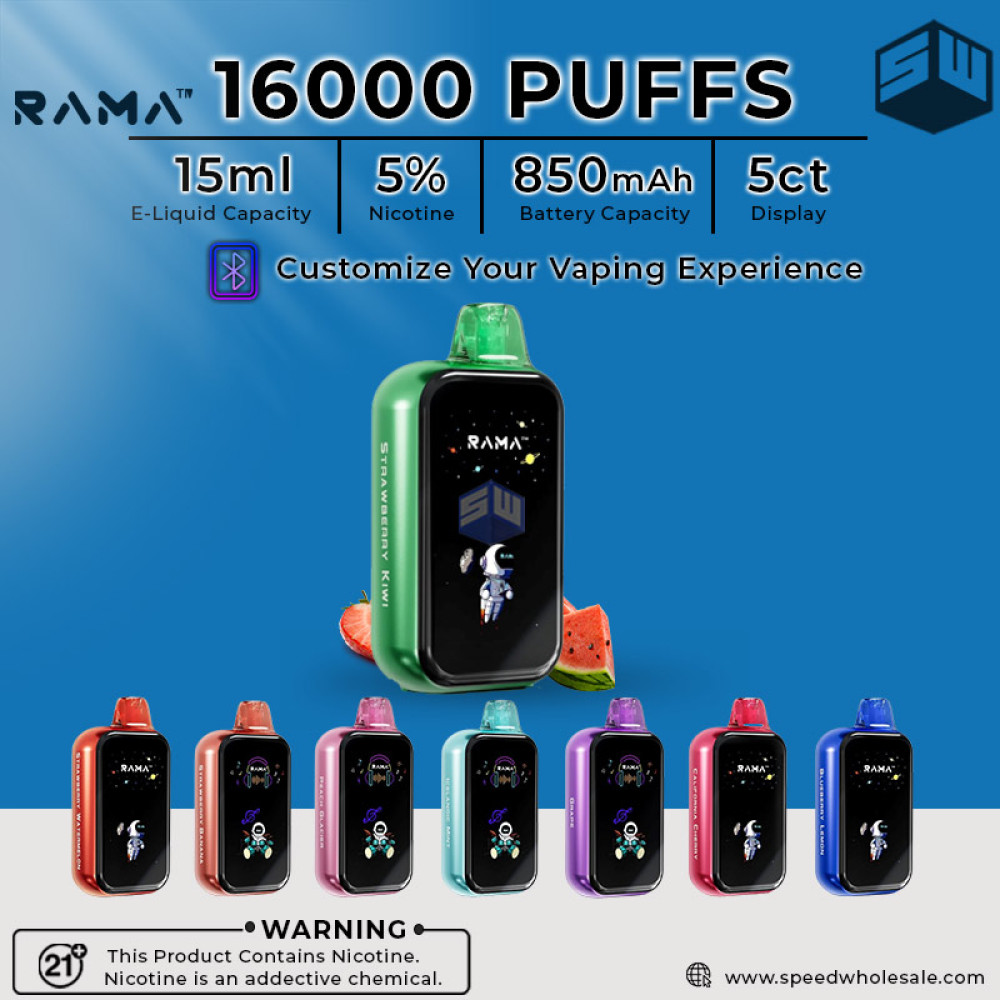 Rama By Yovo 16000 Puffs Bluetooth Connection Disposable ...