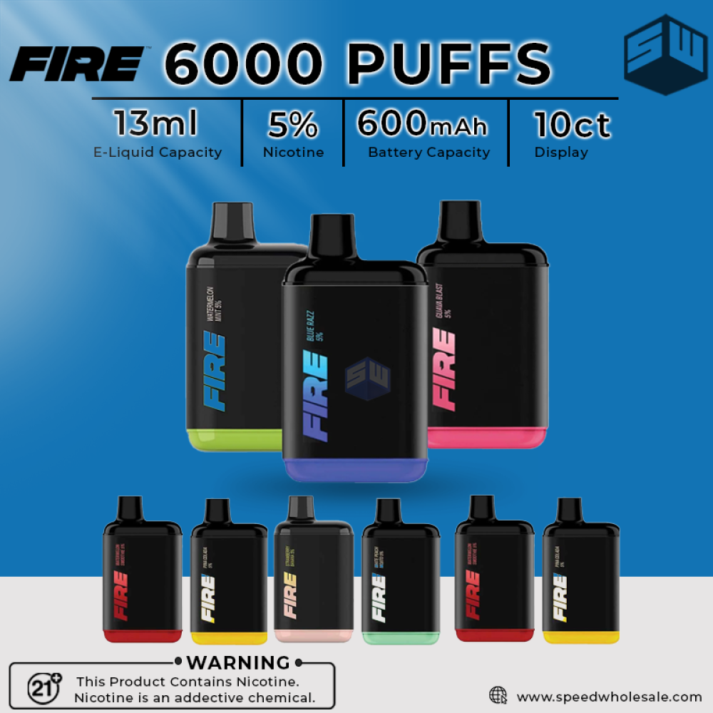 Fire XL 6000 Puffs Disposable Vape | Speed Wholesale