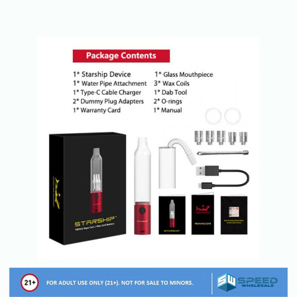 Hamilton Starship Triple Vape Cartridge Battery | Speed ...