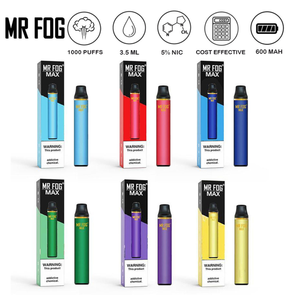 Mr Fog Max 1000 Puffs Disposable Vape 10ct | Speed Wholesale